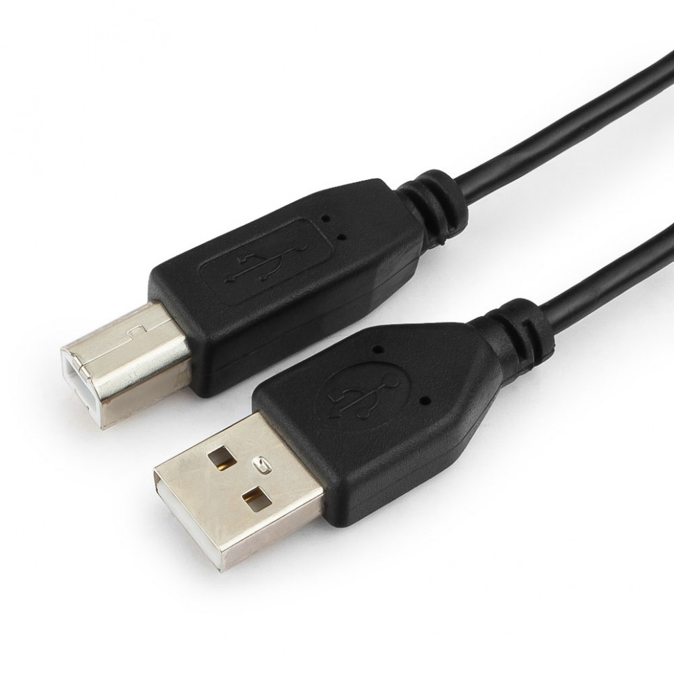 Кабель USB(AM)-USB(BM) для принтера,1м,Гарнизон GCC-USB2-AMBM-1M,черный ...