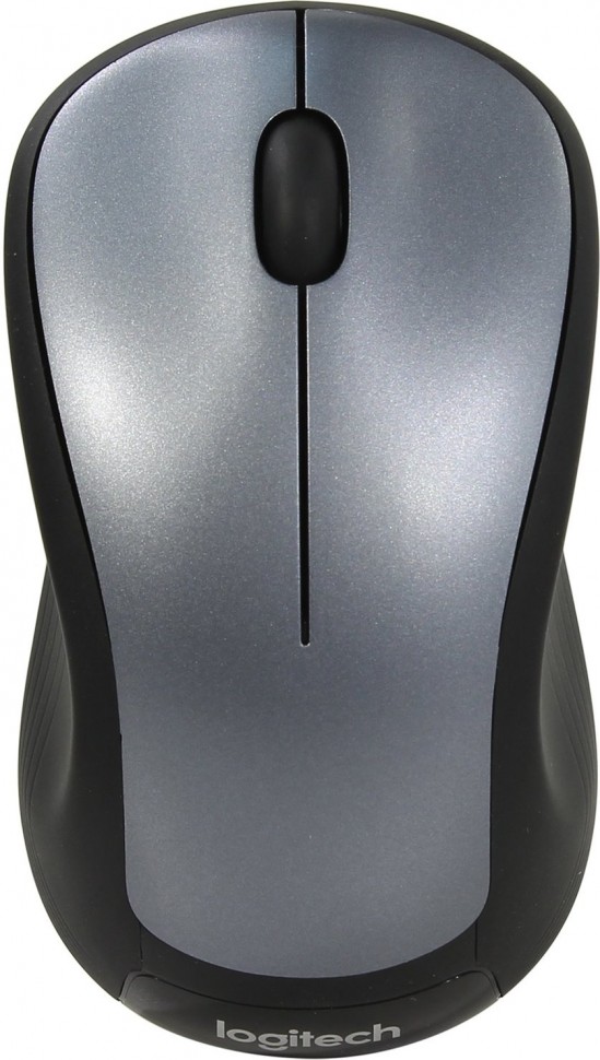 Мышь беспроводная Logitech M310, черная/серебристая, оптическая ...