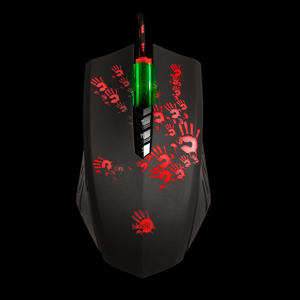 Мышь игровая A4Tech Bloody A6 Blazing, черная, оптическая, 4000dpi, USB ...