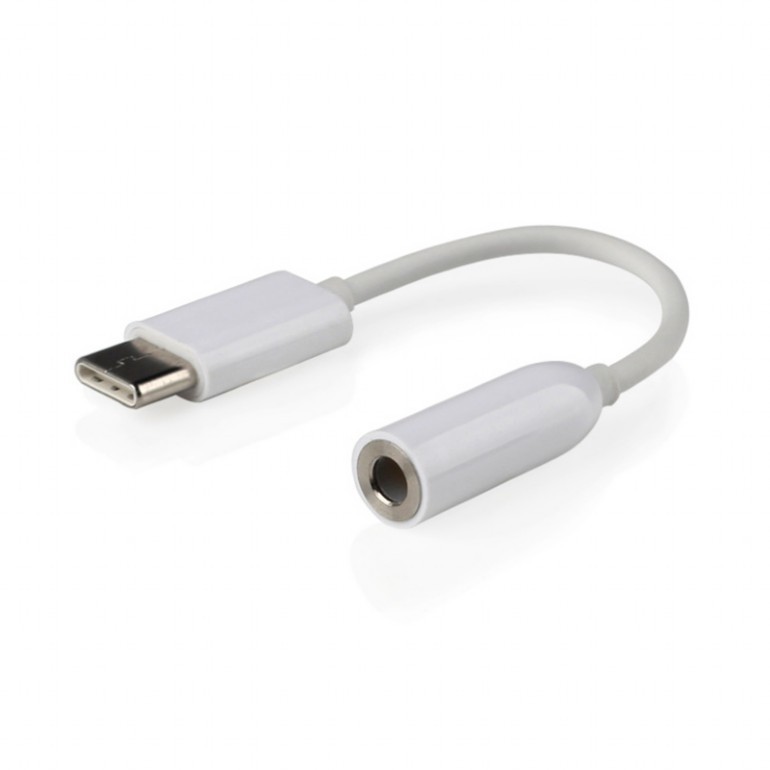 Кабель-адаптер USB Type C-jack 3.5(F),0,15м,Cablexpert CCA-UC3.5F-01-W ...