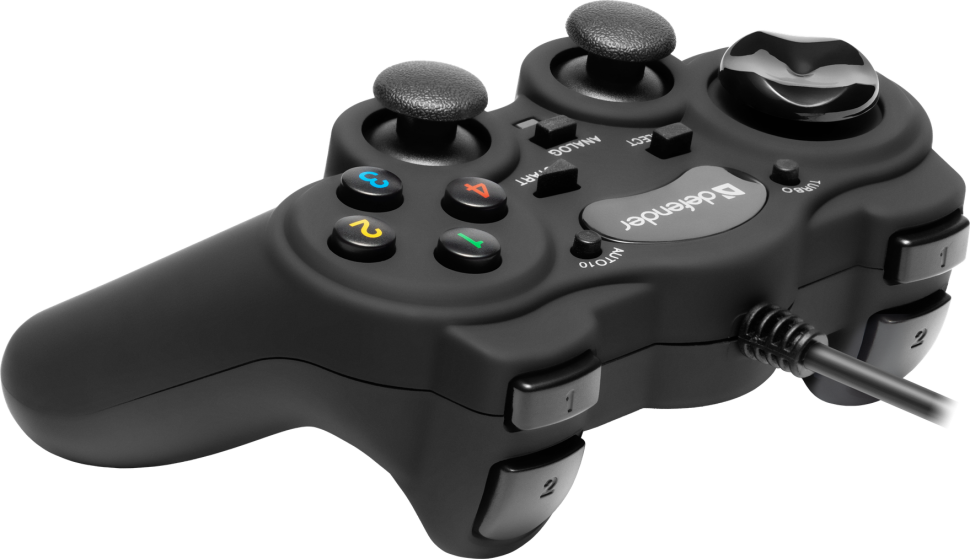 Геймпад проводной Defender Game Racer Turbo RS3,12 кнопок,2 стика,вибро ...